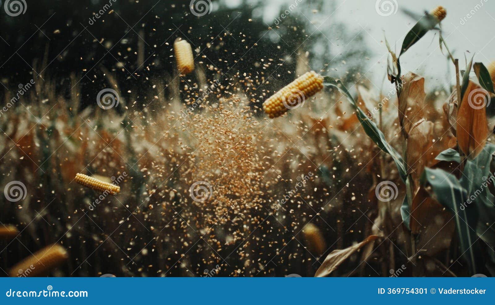 Bat Flying Through Corn Field: A Humorous Animal Portrait In The Style ...