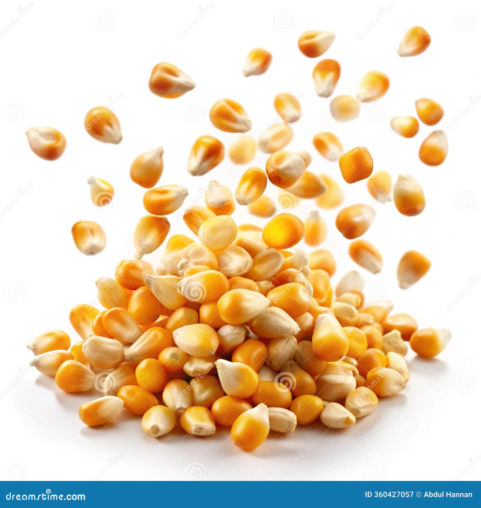 Flying Corn Seeds Clipart Isolated On White Background Royalty-Free ...
