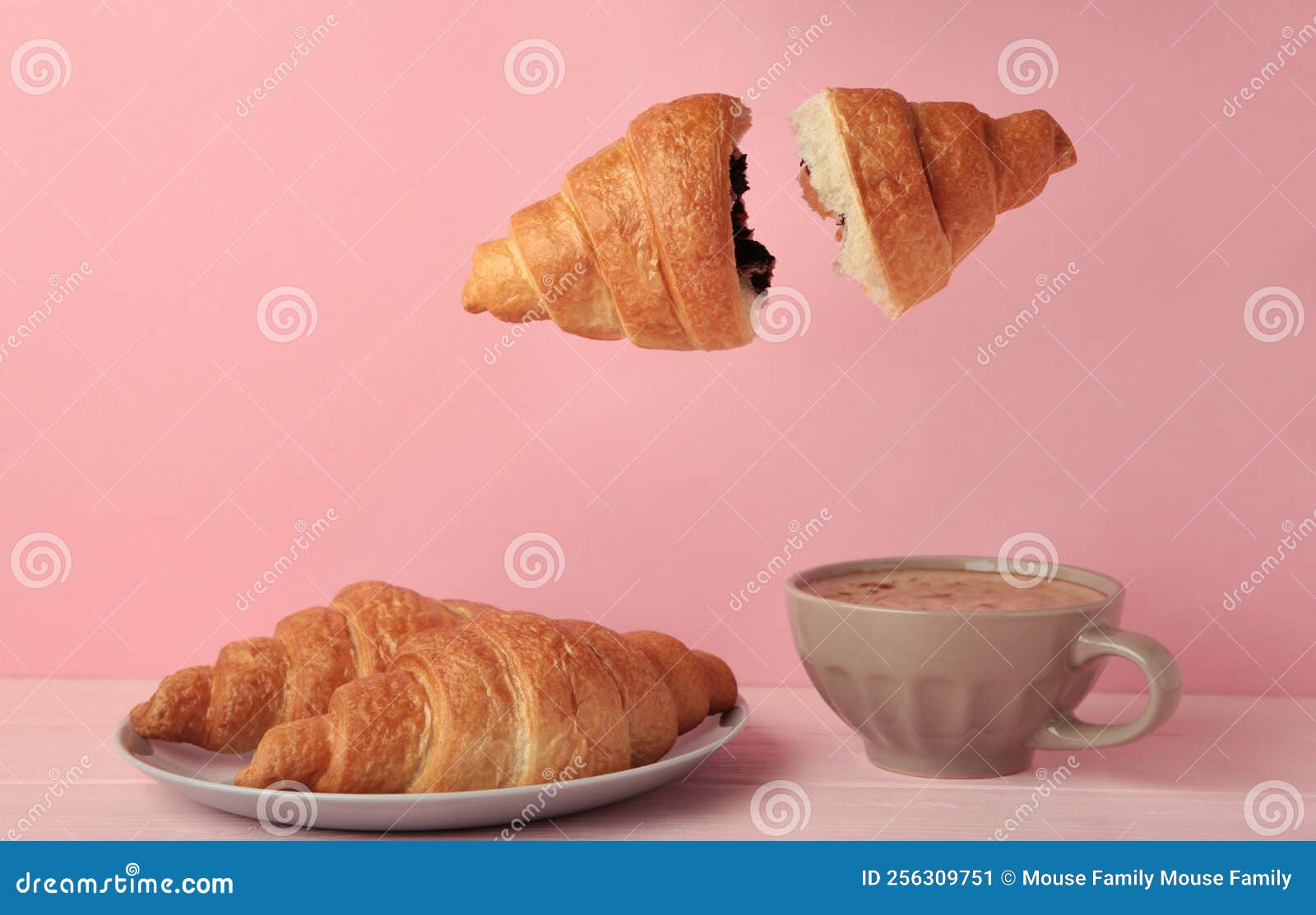 117 Flying Croissant Coffee Stock Photos - Free & Royalty-Free Stock ...