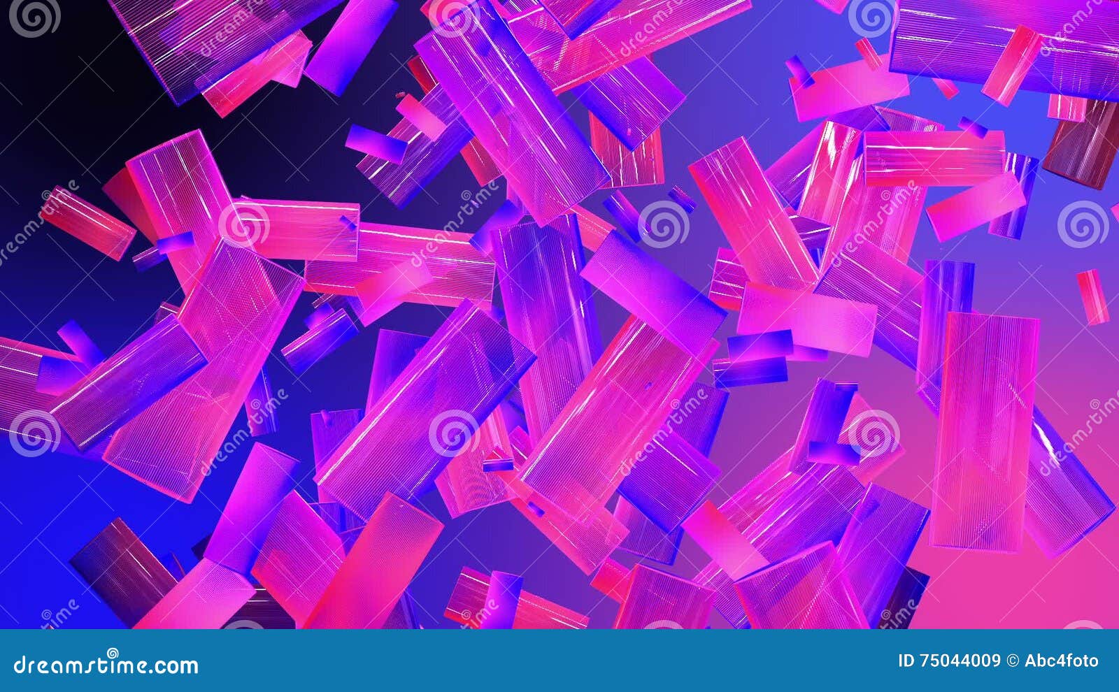 Flying Cylinders in Red and Blue Colors Stock Video - Video of flowing ...