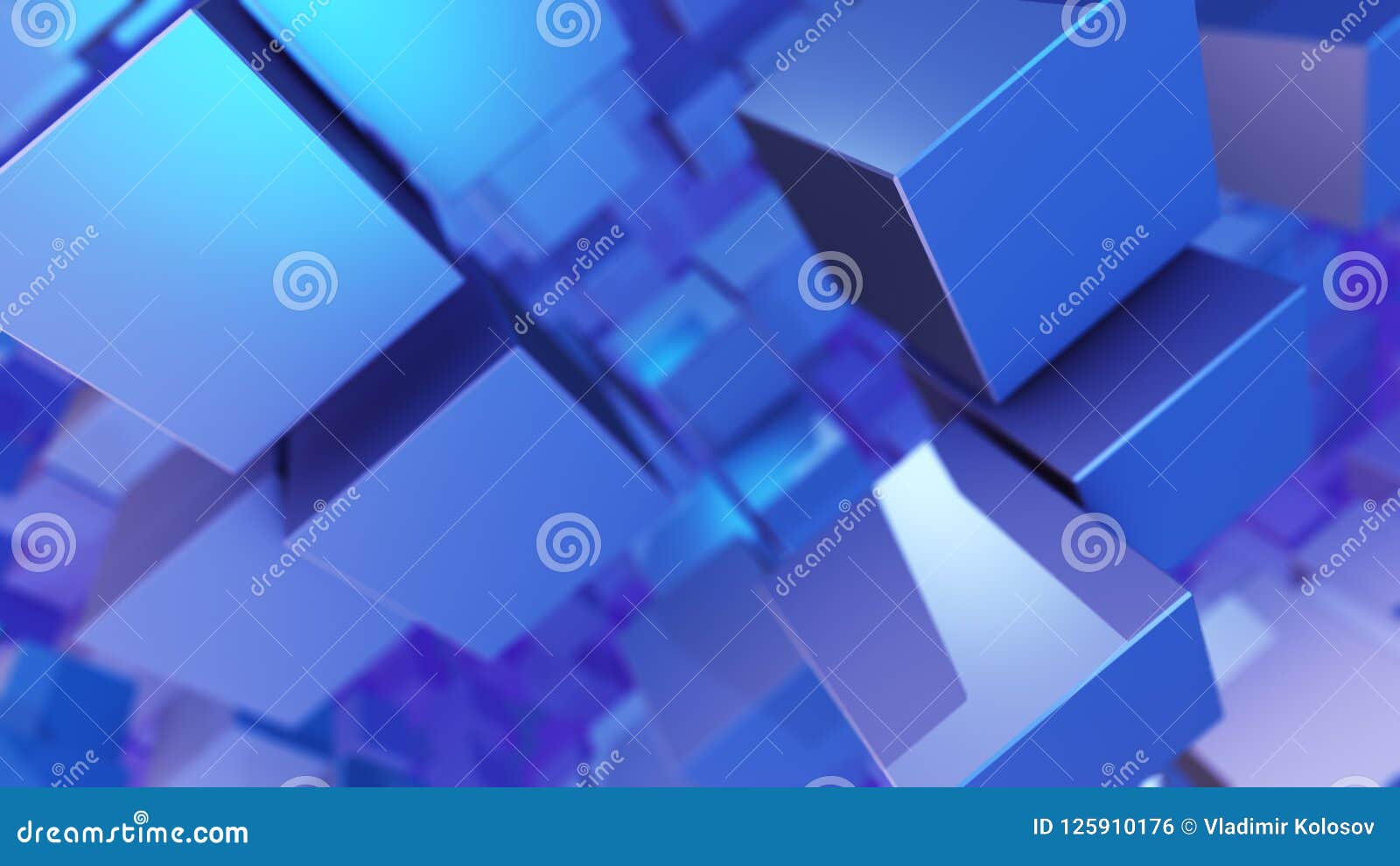 Flying 3D Columns in a Diagonal Perspective Stock Illustration ...
