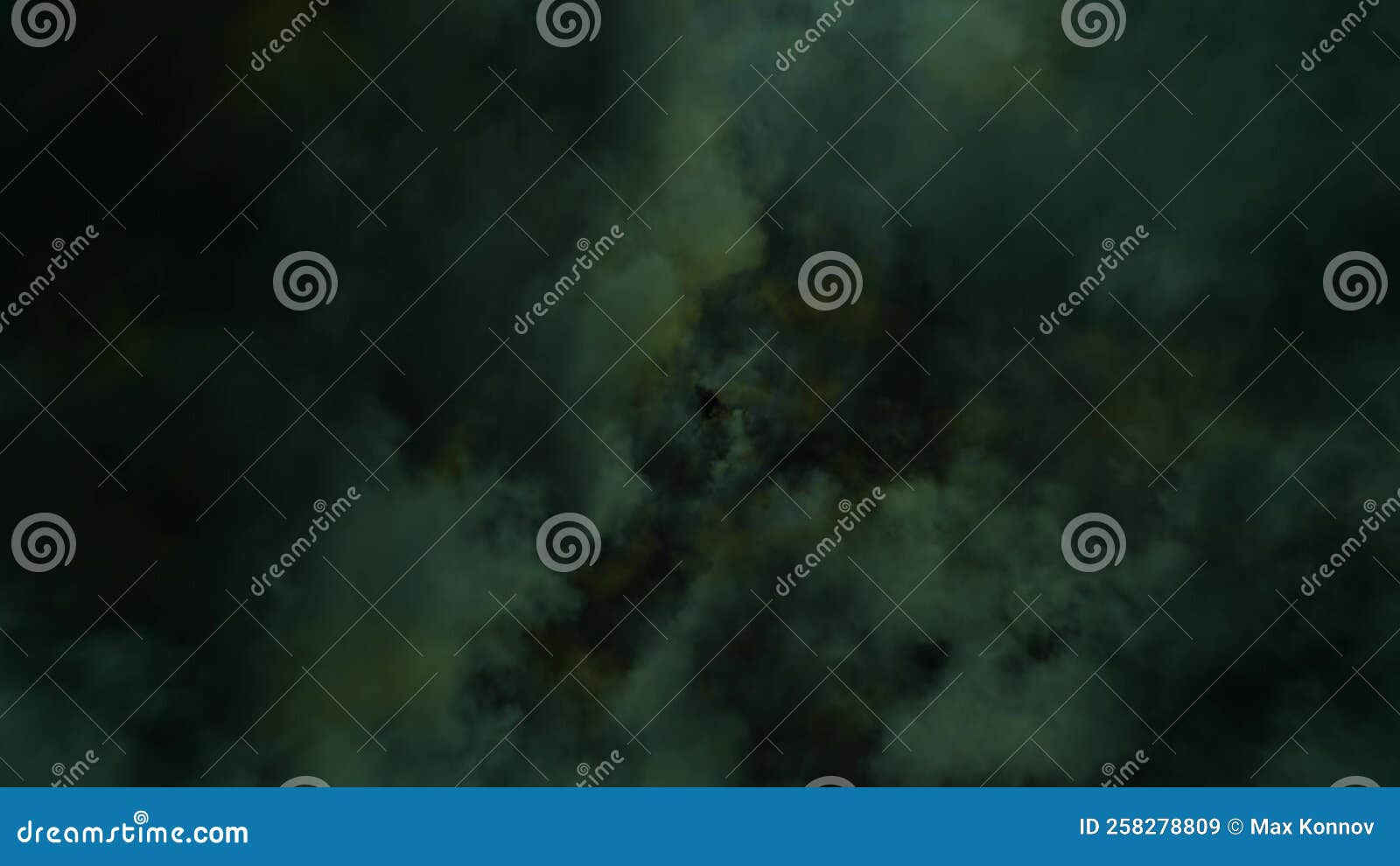 Fly in Dark Grey Clouds with Lightnings. Evil Background. Infinite Loop ...