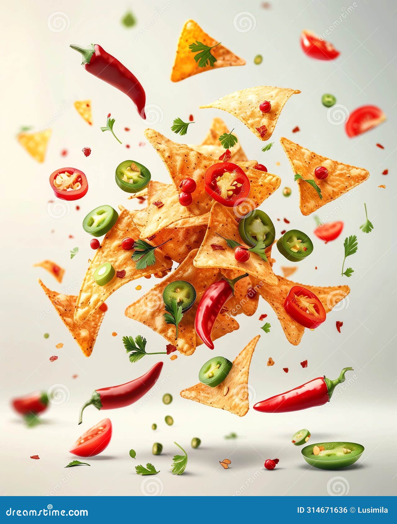 Flying delicious mexican stock illustration. Illustration of isolated ...