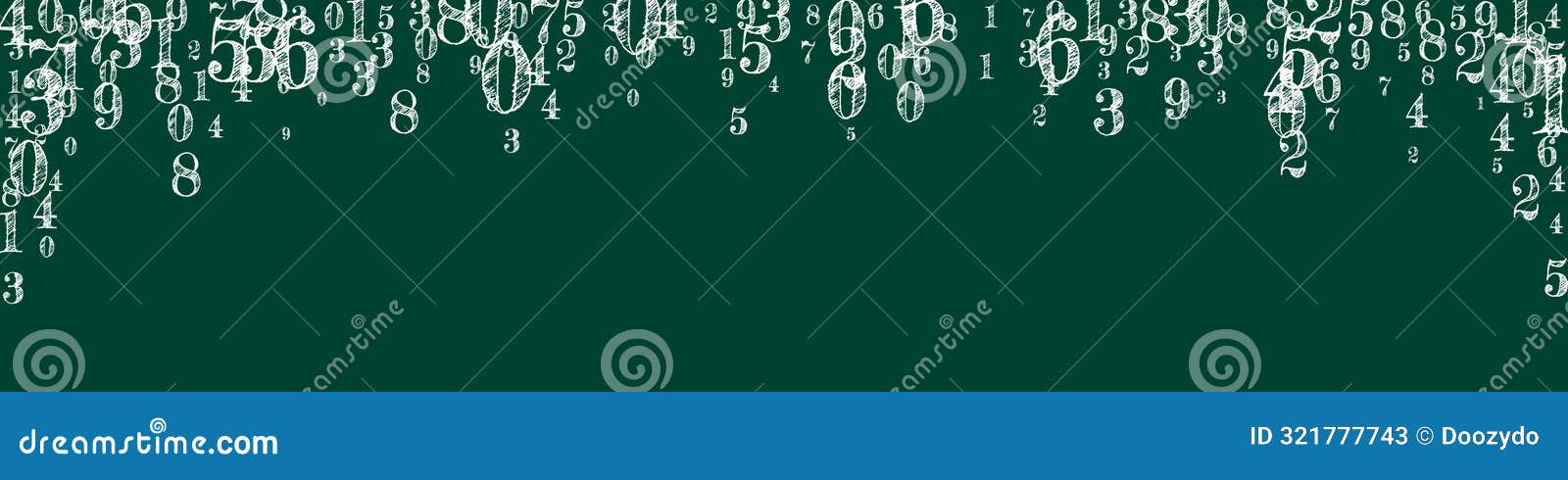 Flying Digits and Numbers. School Stock Vector - Illustration of ...