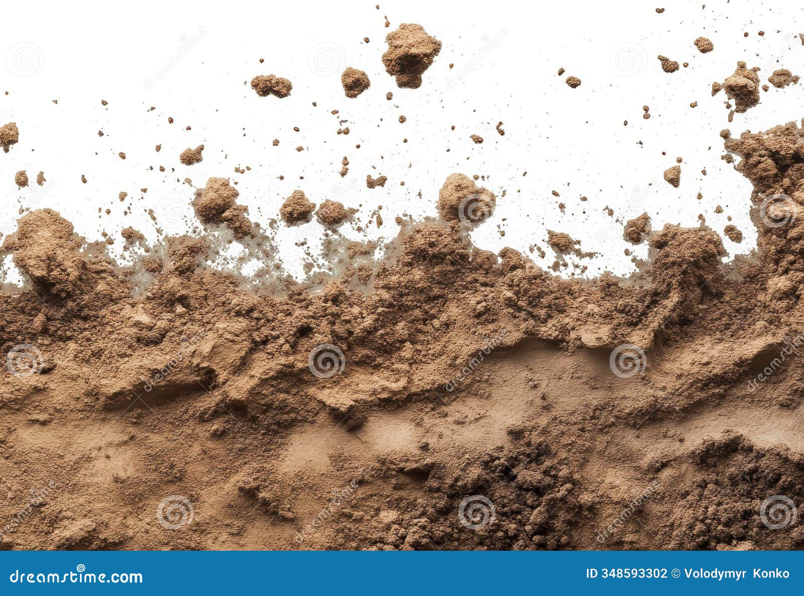 Flying Dirt Particles in Motion Against Transparent Background, Dynamic ...