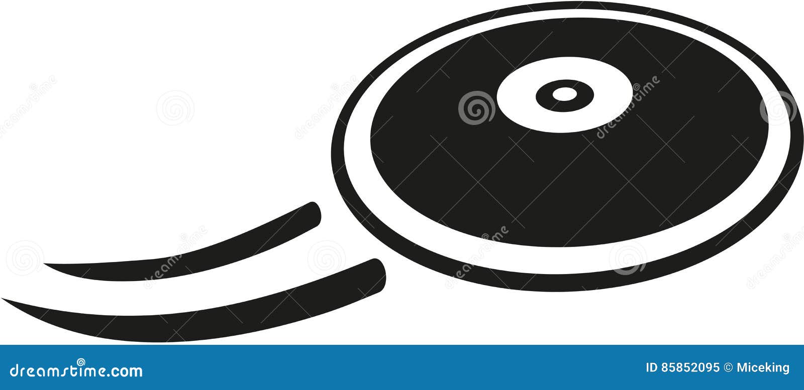 Flying discus stock vector. Illustration of throw, isolated - 85852095