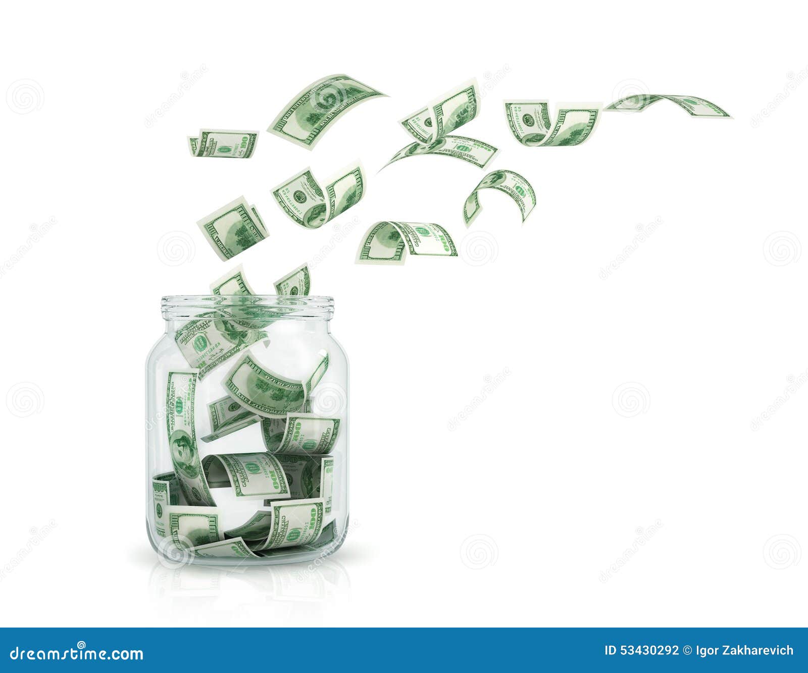 Flying Dollar Banknotes Vector. Cartoon Money Bills Banknotes. Falling ...
