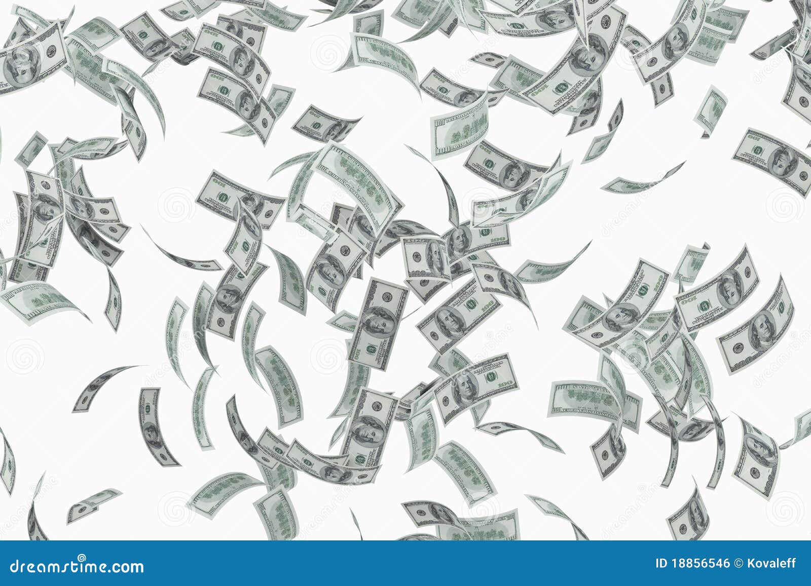 Flying dollars stock illustration. Illustration of aspirations - 18856546