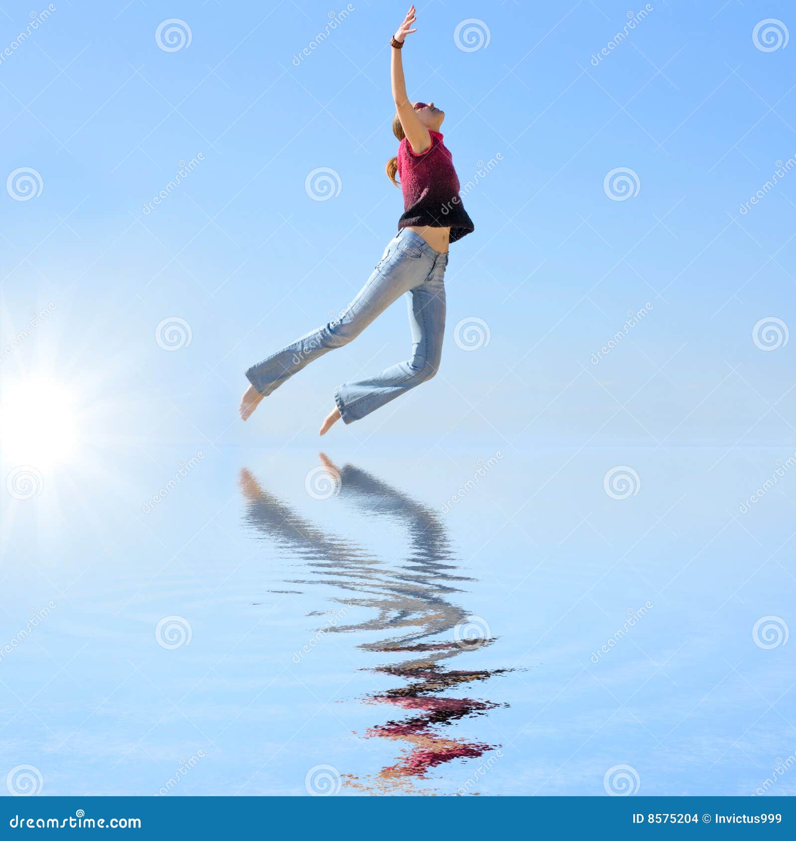 Flying in a dream stock photo. Image of flight, legs, outdoor - 8575204