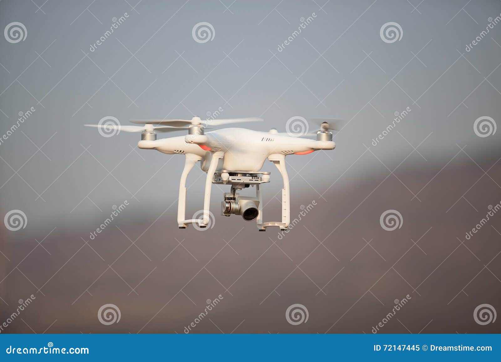 Flying Drone with Camera on the Sky Stock Image - Image of drone ...