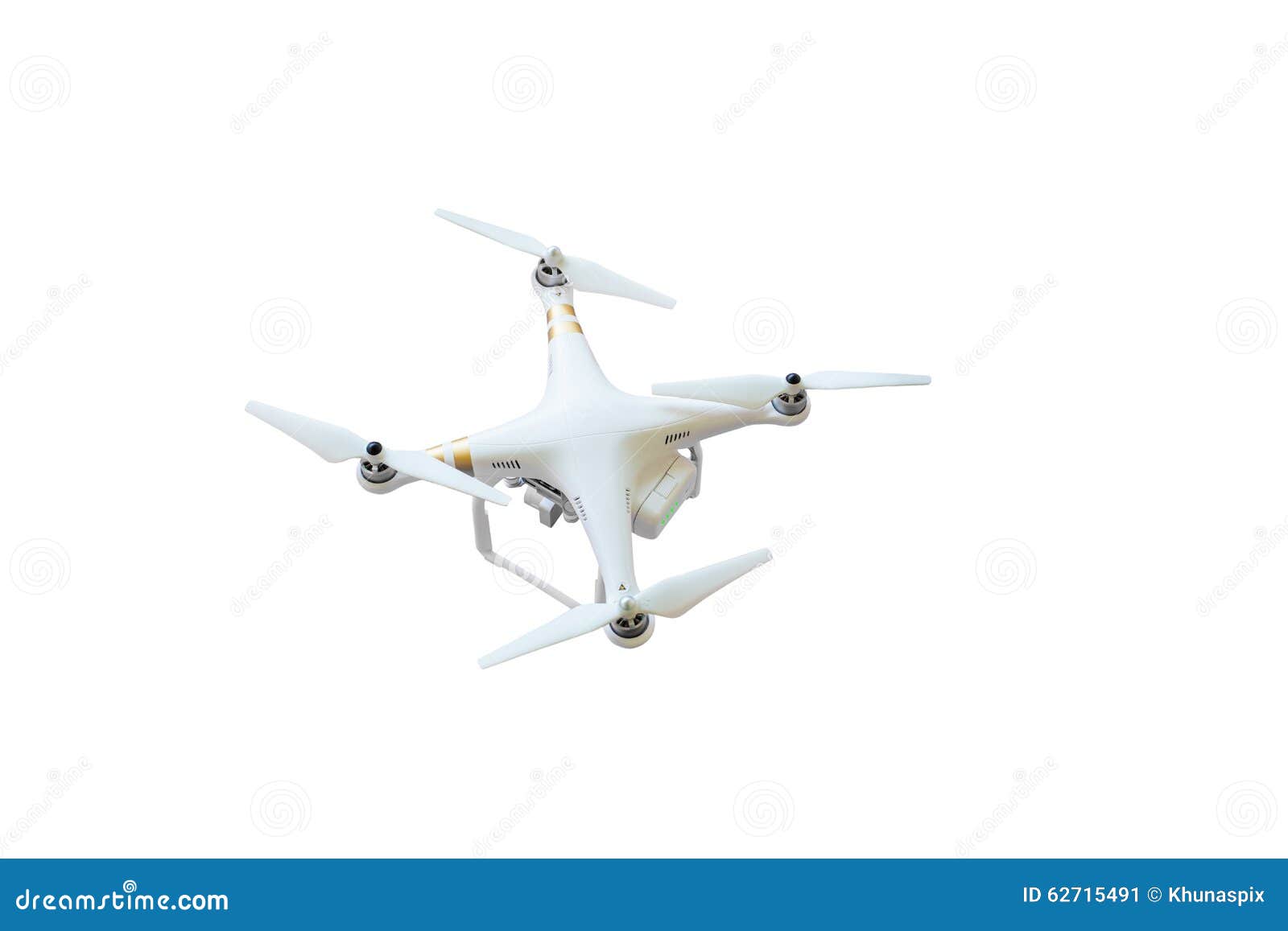 Flying Drone White Background Stock Photo - Image: 62715491