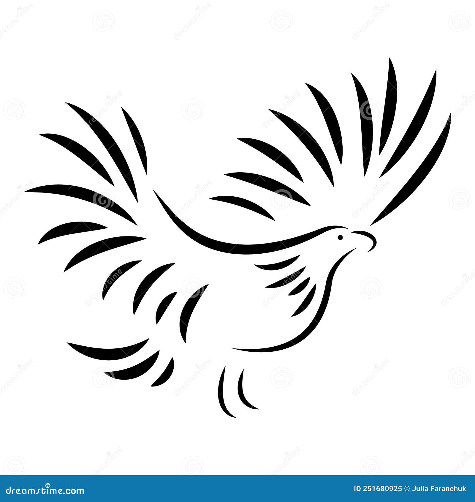 Flying Eagle. Logo Template Stock Vector - Illustration of insignia ...