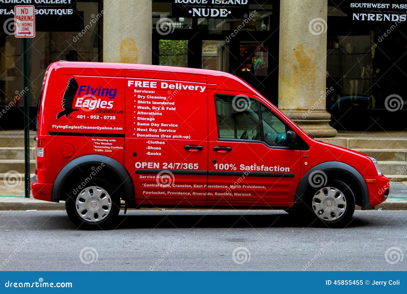 Flying Eagles Delivery Van. Editorial Image - Image of flying, outdoors ...