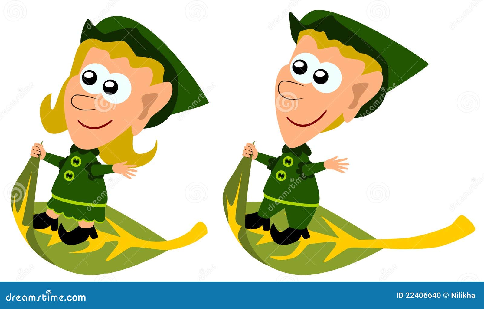 Flying elves stock illustration. Illustration of tale - 22406640