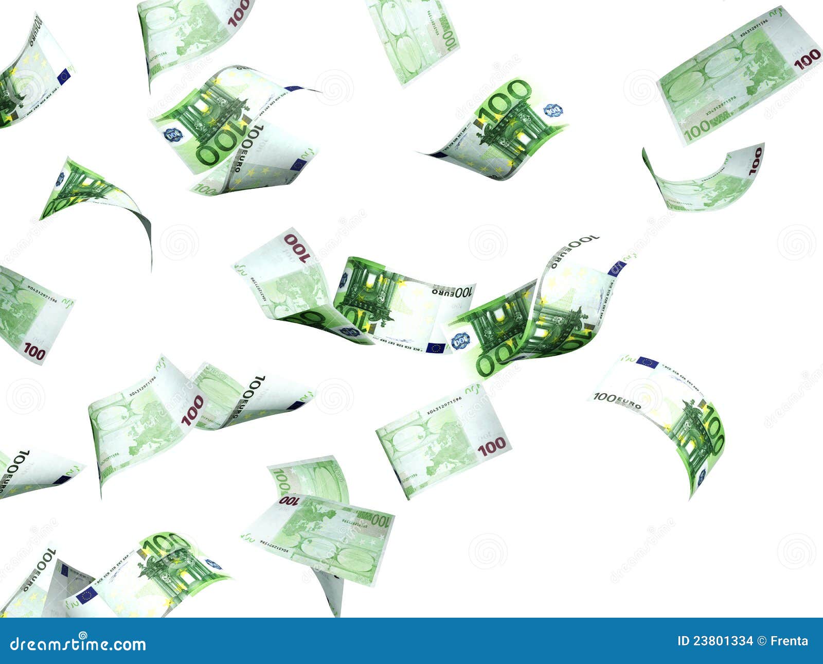 Flying euro banknotes stock illustration. Illustration of help - 23801334