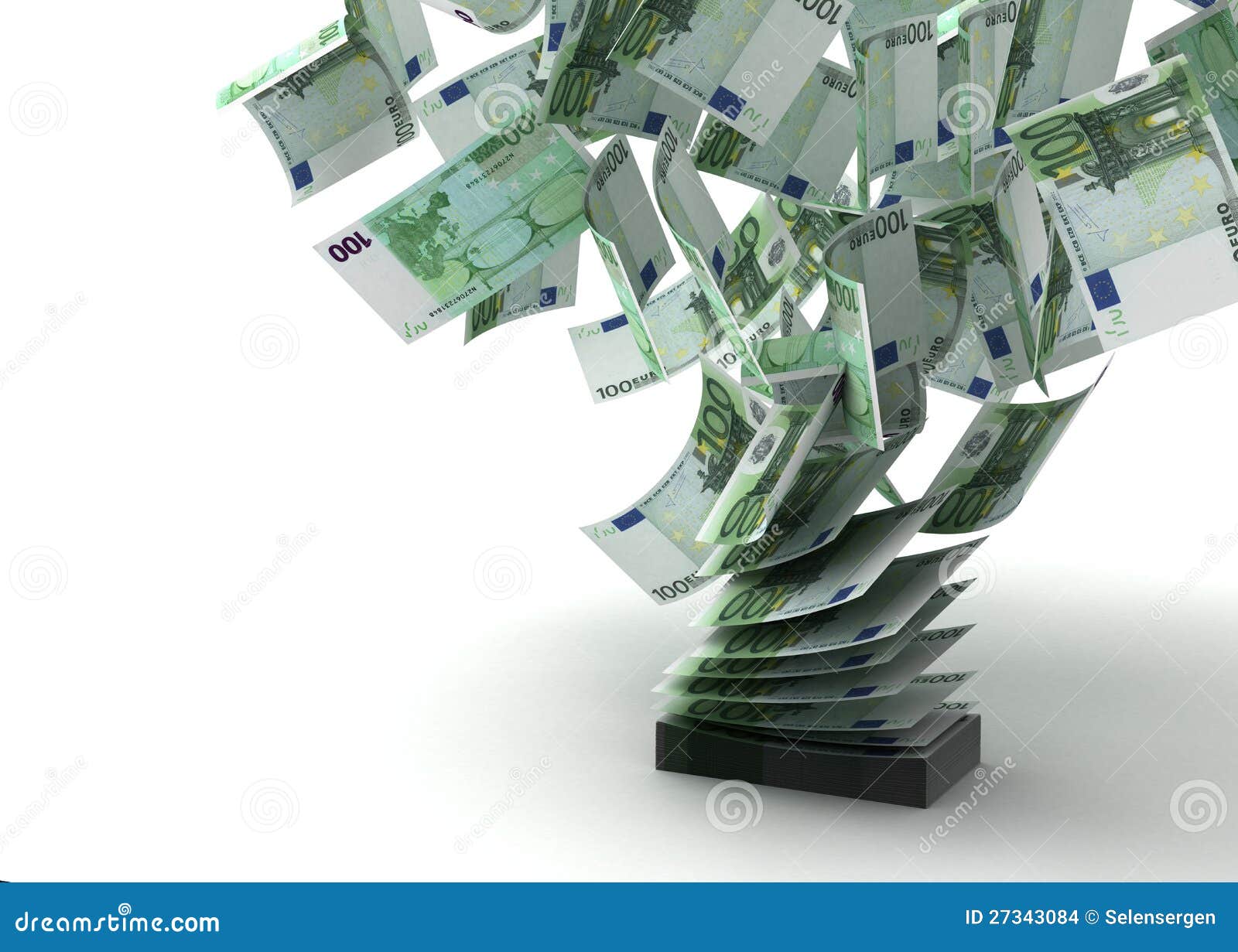 Flying Euros stock illustration. Illustration of cash - 27343084
