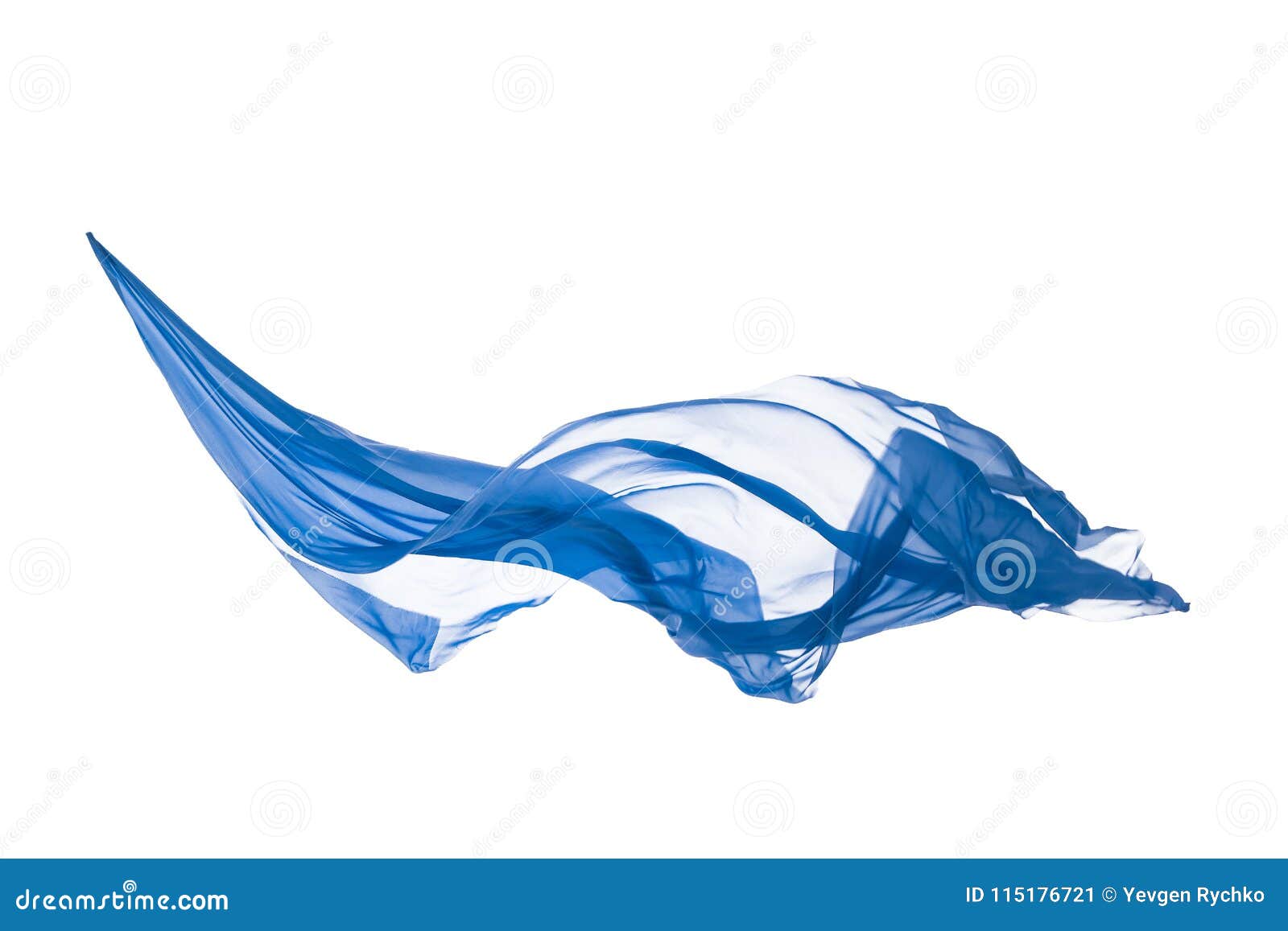 Flying Fabric Separated on White Background. Stock Image - Image of ...
