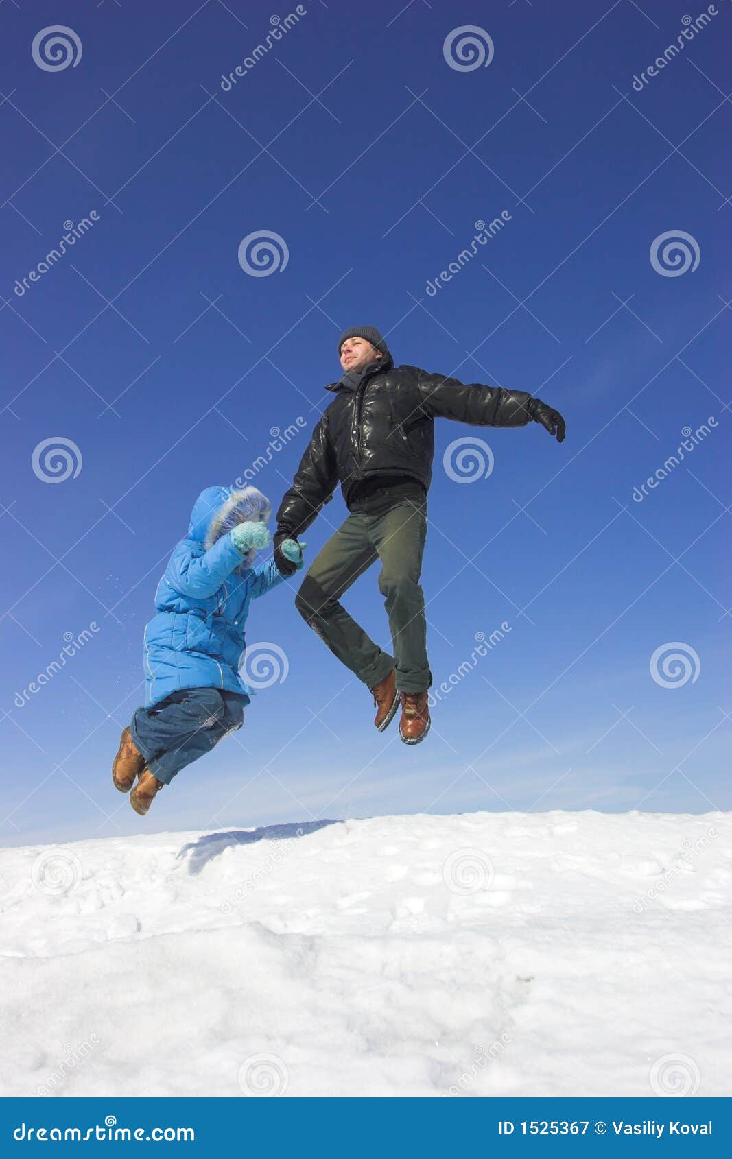Flying family stock image. Image of child, hand, winter - 1525367