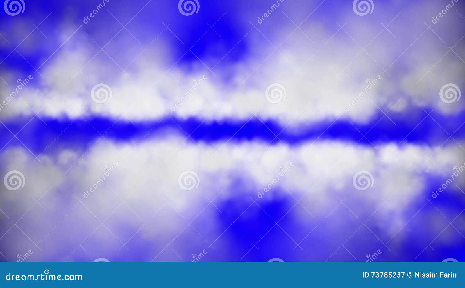 Flying Fast Inside Clouds on a Blue Screen Background Stock Video ...