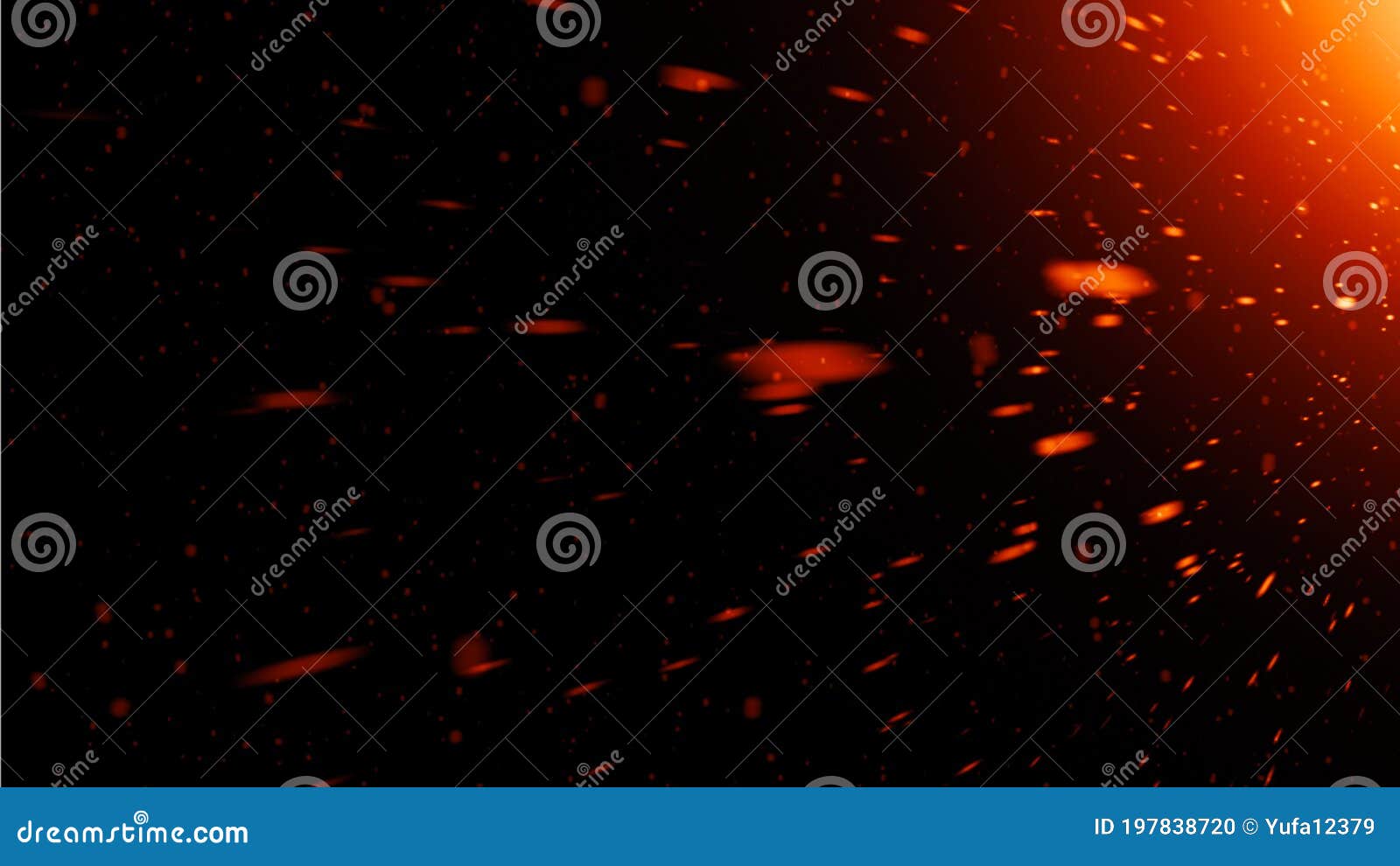 Flying Fire Embers Particles Texture Overlays . Burn Debris Effect On ...