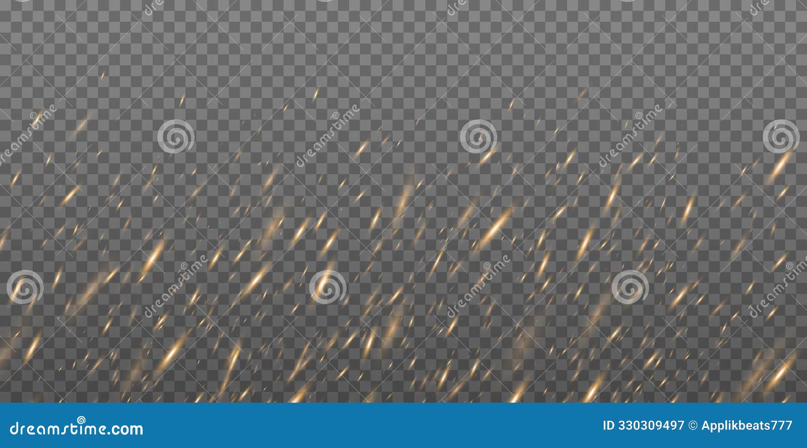 Flying Fire Particles Isolated on Transparent Background. Dynamic Flame ...