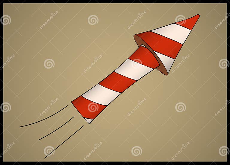 Flying firework rockets stock vector. Illustration of carnival - 76583793