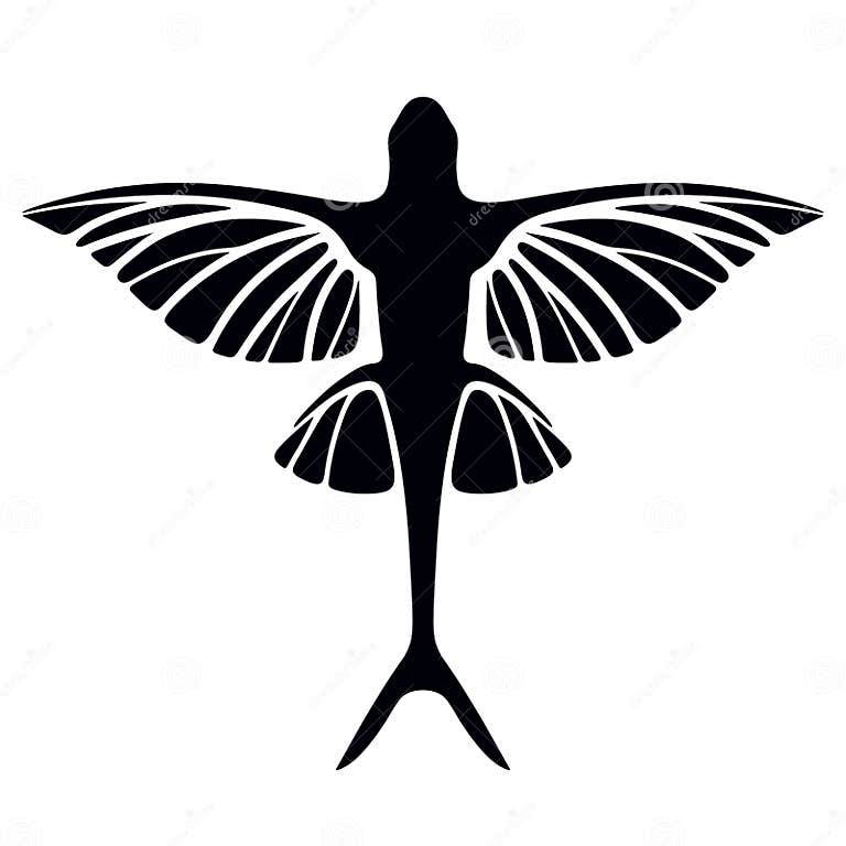 Flying fish stock vector. Illustration of fish, nature - 28733259