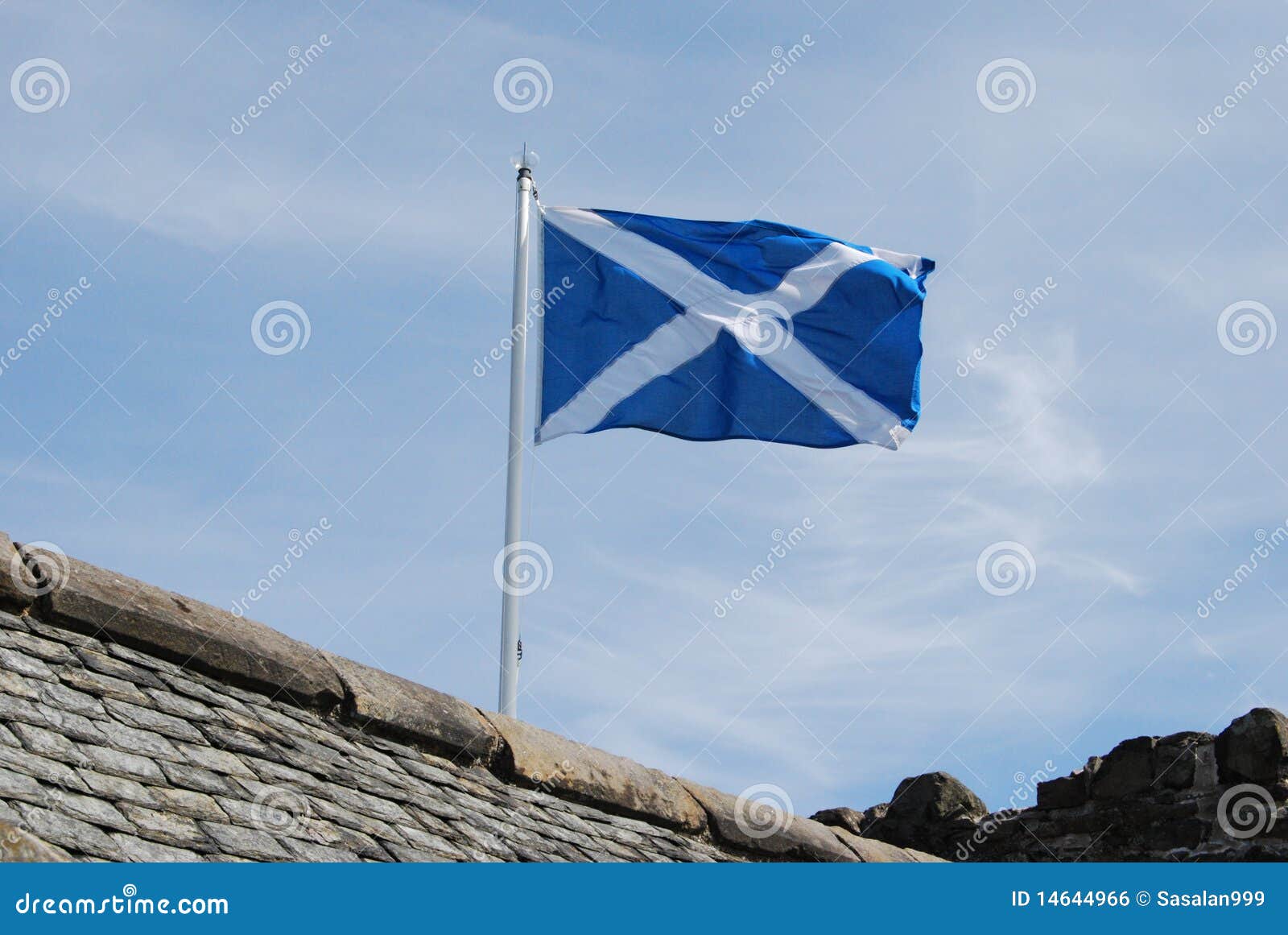 Flying the Flag stock photo. Image of national, scots - 14644966