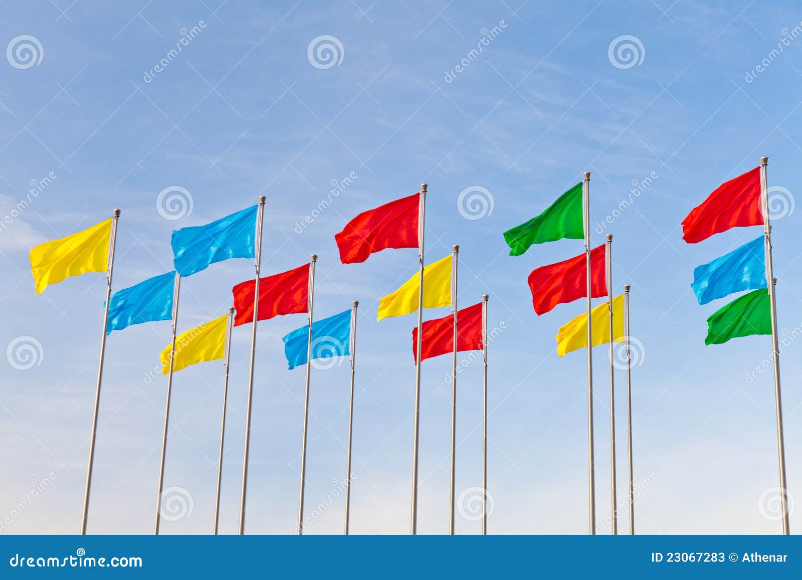Flying flag stock image. Image of flying, metal, view - 23067283