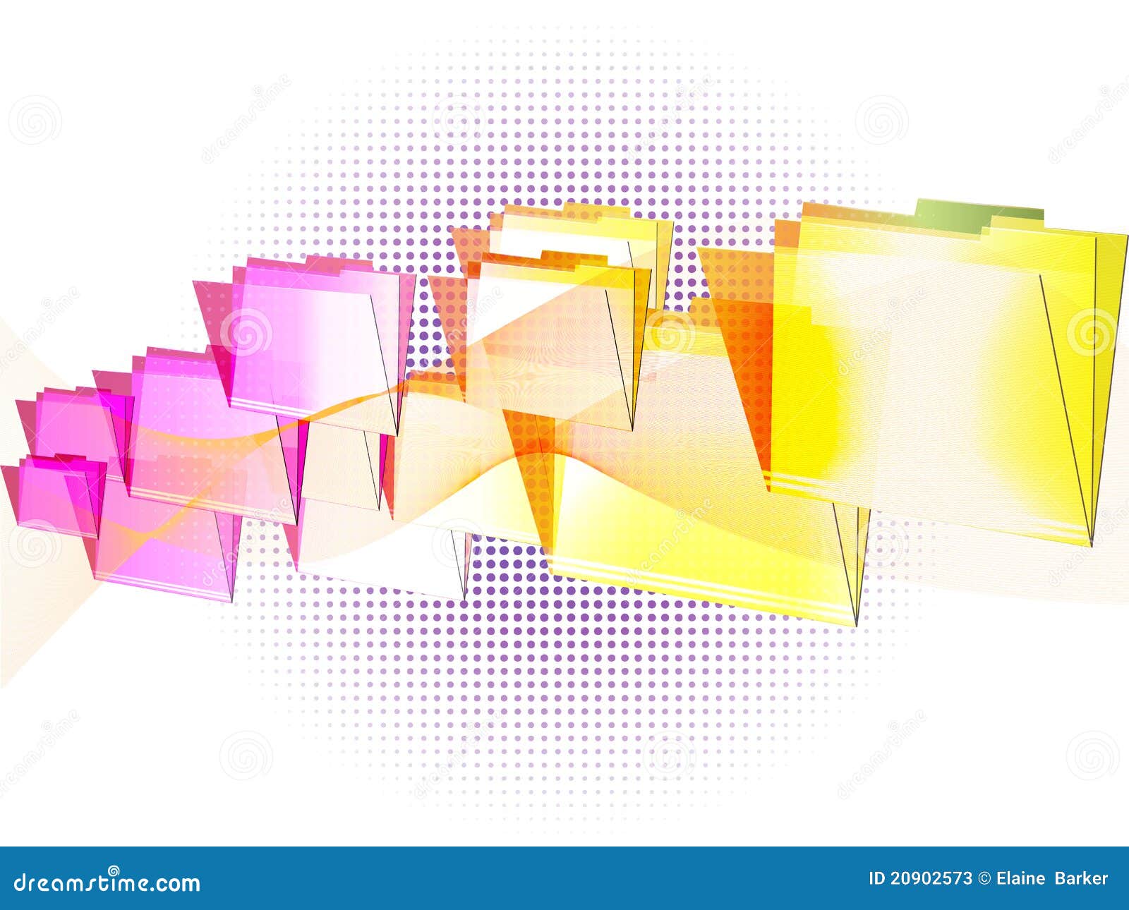 Flying folders stock vector. Illustration of moving, file - 20902573