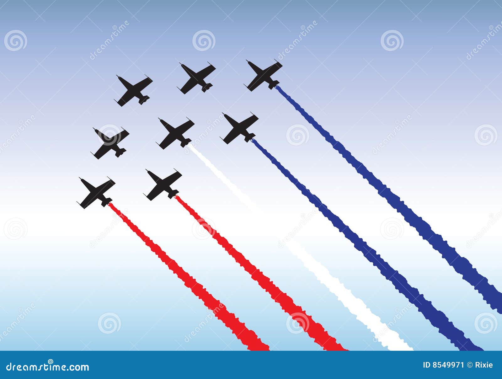 Flying in formation stock vector. Illustration of formation - 8549971