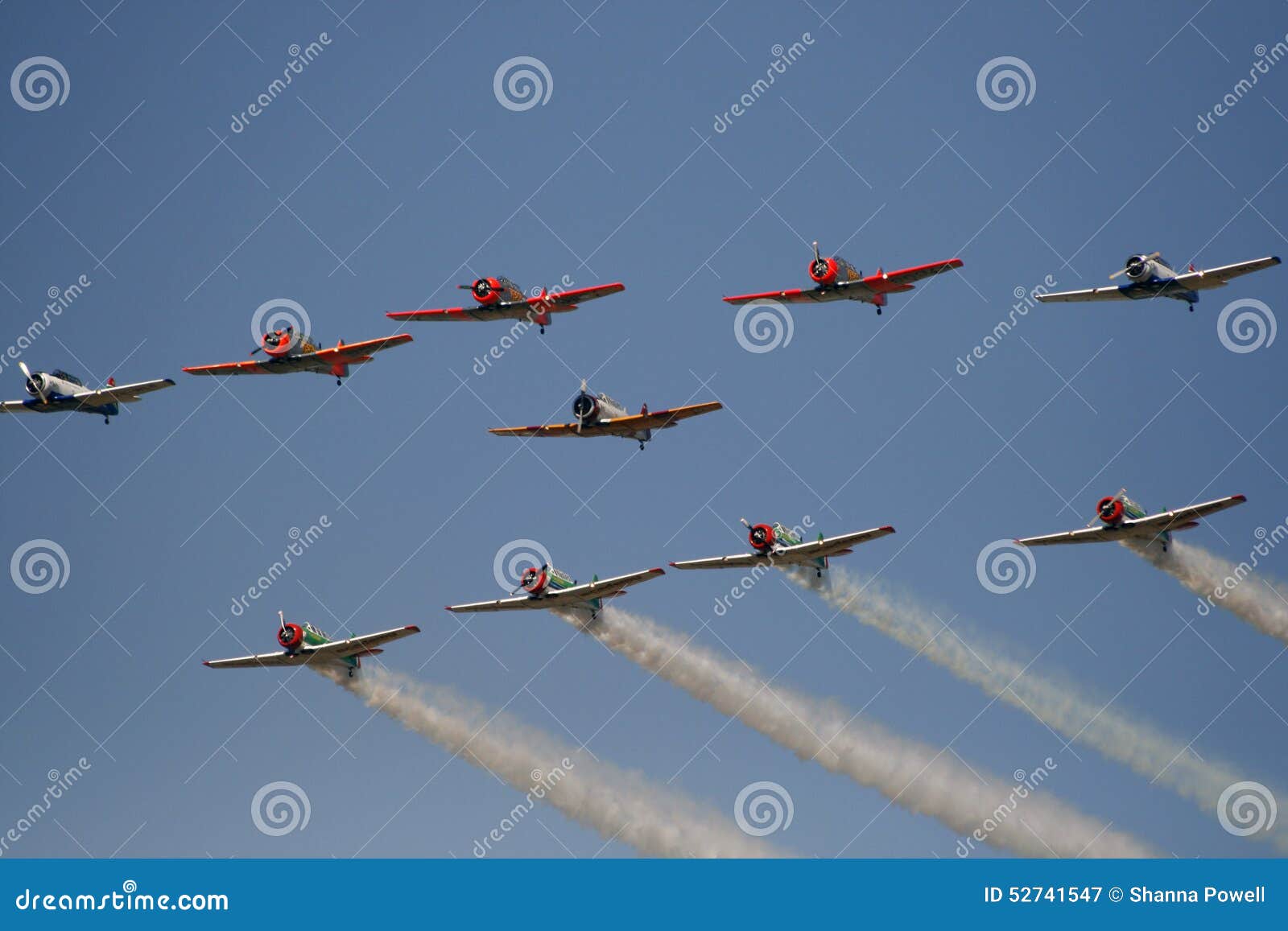 Flying in Formation stock image. Image of blue, formation - 52741547