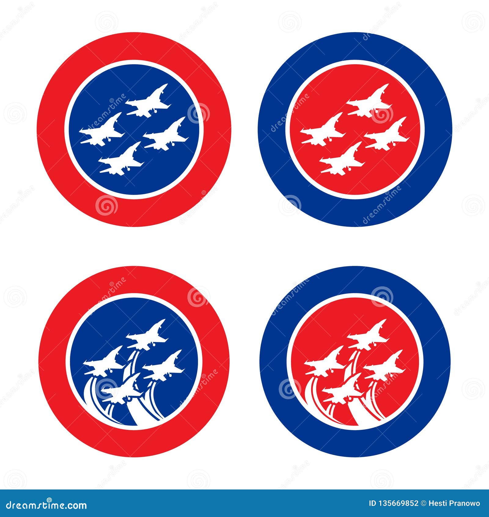 Flying Formation Jet Fighter Emblem Design Vector for Element Design ...