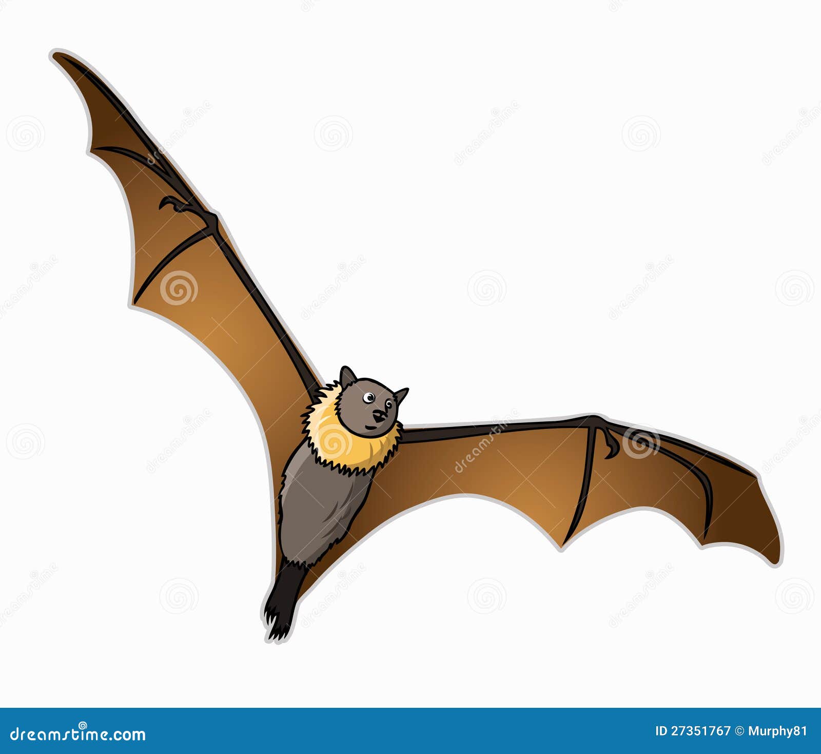 Flying Fox Cartoon Vector | CartoonDealer.com #27351767