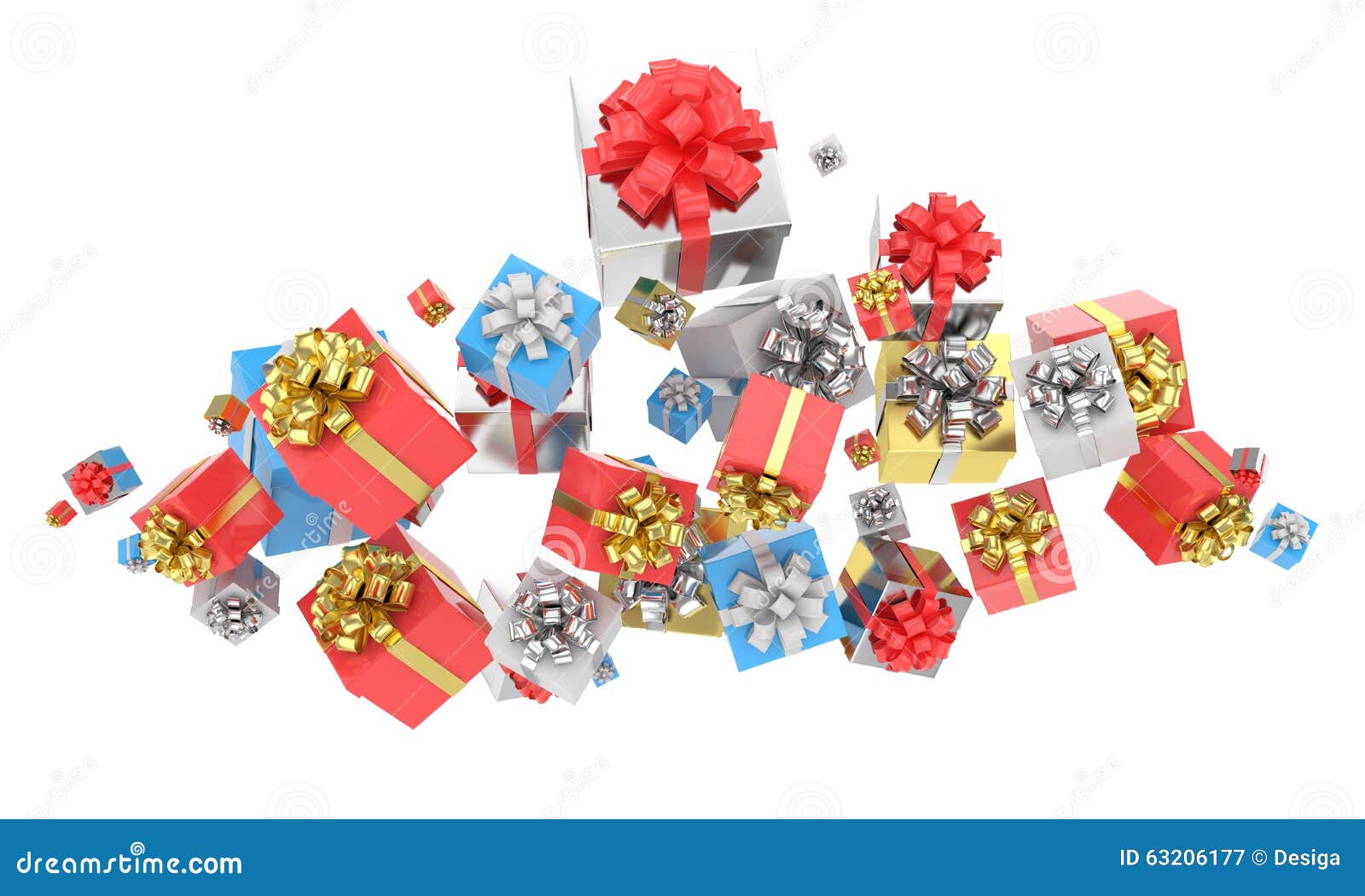 Flying gift boxes stock illustration. Illustration of surprise - 63206177
