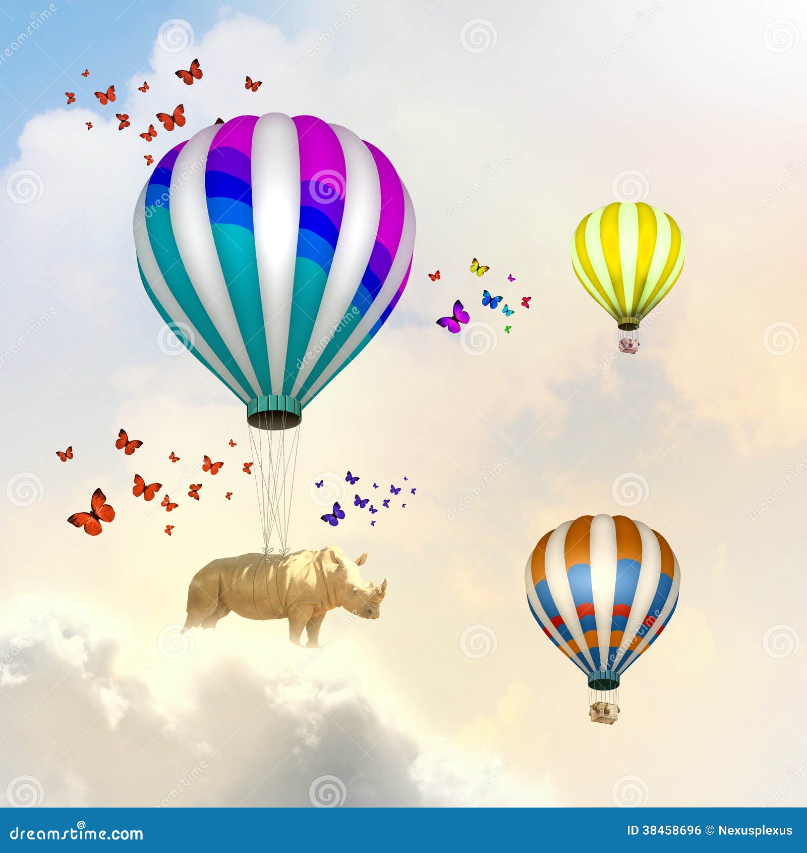 Flying Giraffe Stock Photo | CartoonDealer.com #44169714