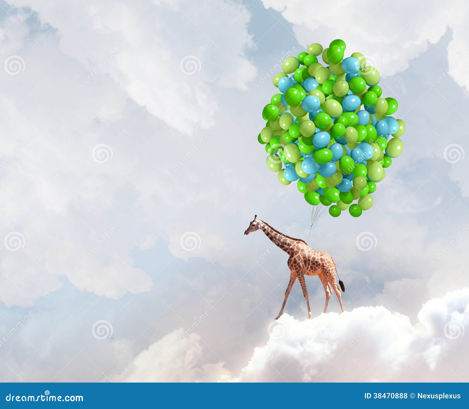 Flying giraffe stock photo. Image of brown, giraffe, incentive - 38470888