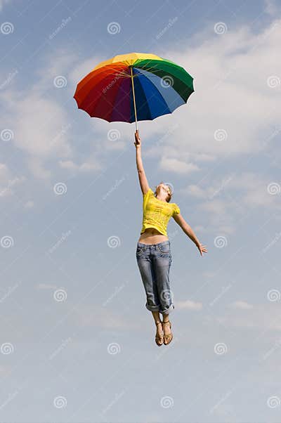 Flying girl stock photo. Image of happiness, smile, weekend - 2657516