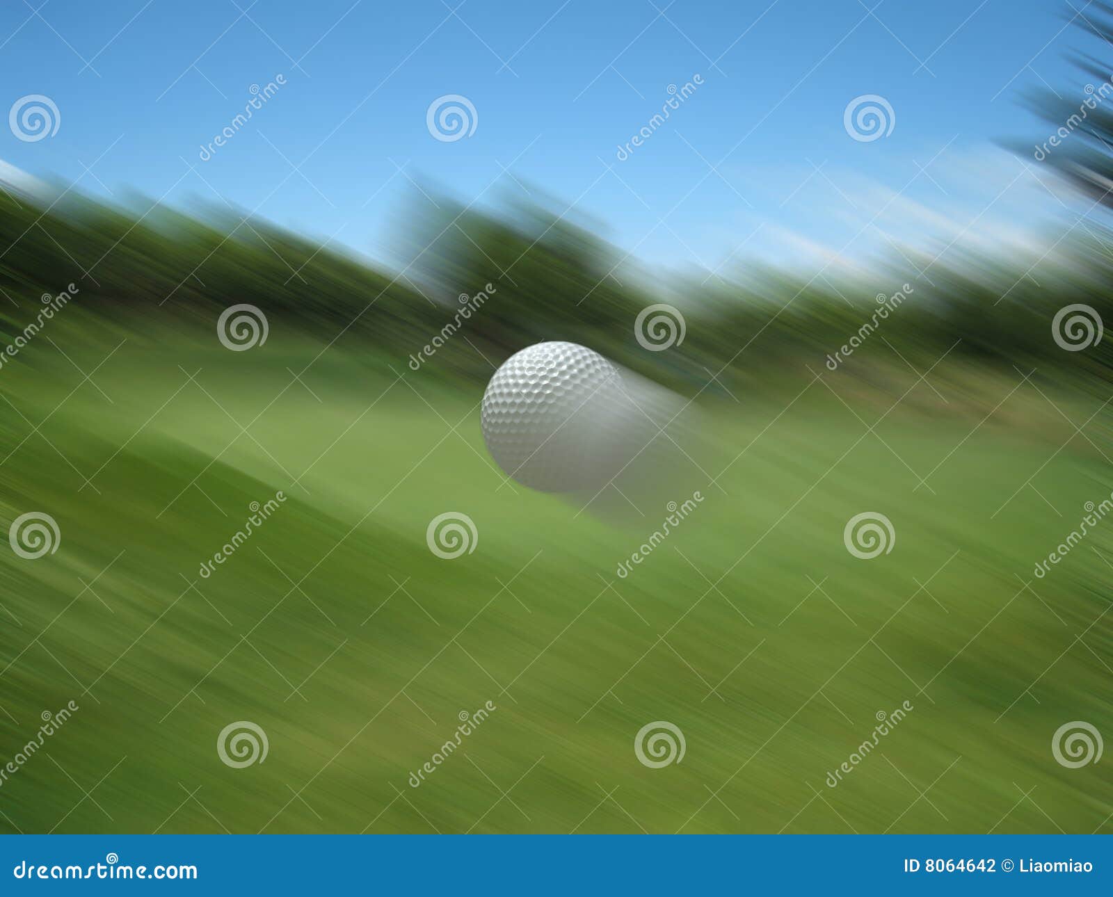 Flying golf ball stock photo. Image of moving, macro, drive - 8064642