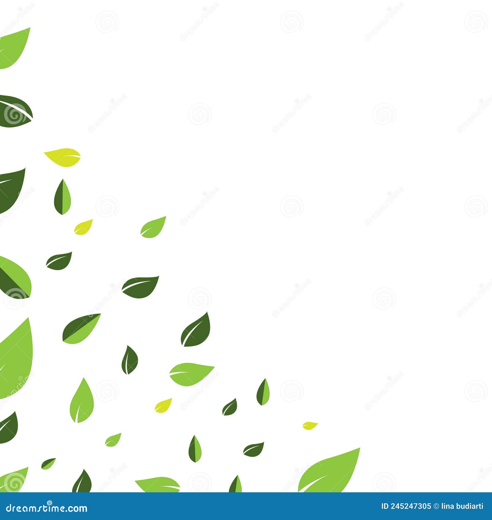 Flying green leaf icon stock vector. Illustration of growth - 245247305