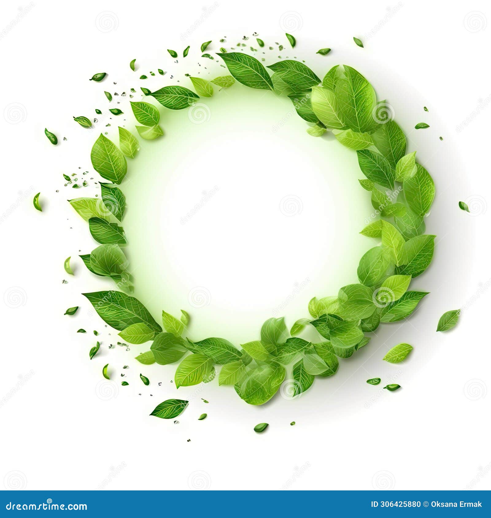 Flying Green Tea Leaves, Ted Leaf Realistic Background, Tea Leaves ...