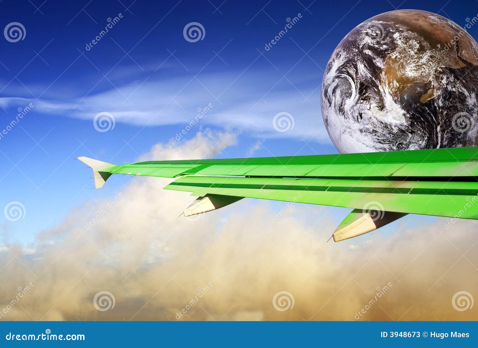 Flying greener stock image. Image of global, conservation - 3948673