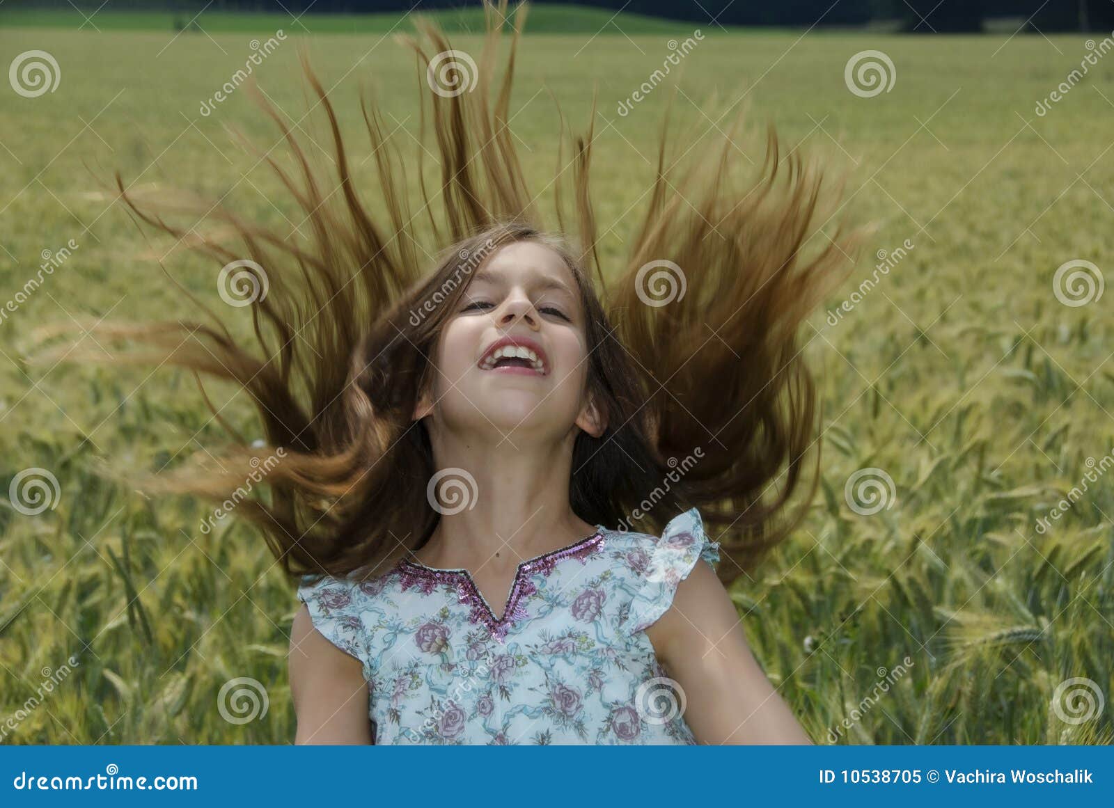 Flying hair stock image. Image of children, smile, laughing - 10538705