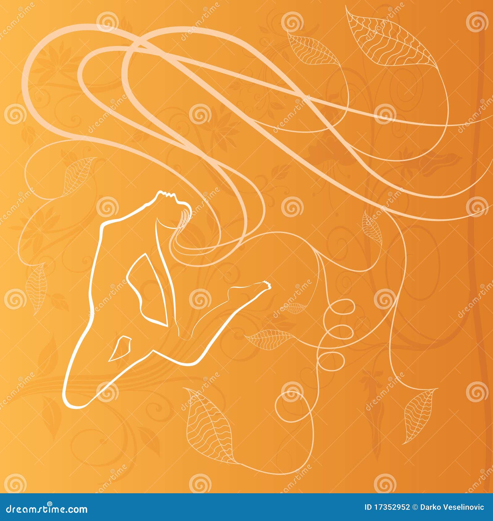 Flying hair stock vector. Illustration of backgrounds - 17352952