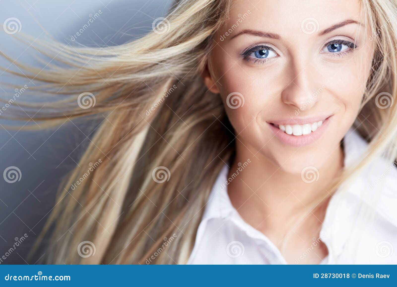 Flying hair stock photo. Image of smiling, girl, hairstyle - 28730018