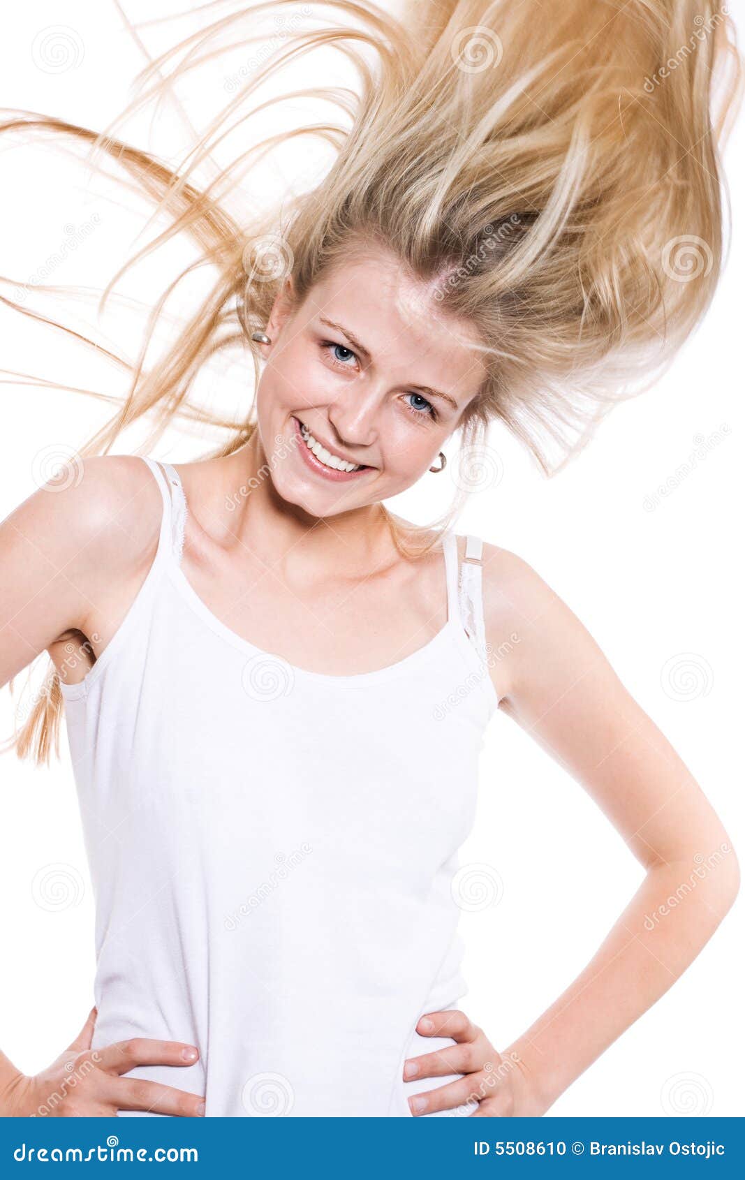 Flying hair stock photo. Image of clean, complexion, bright - 5508610