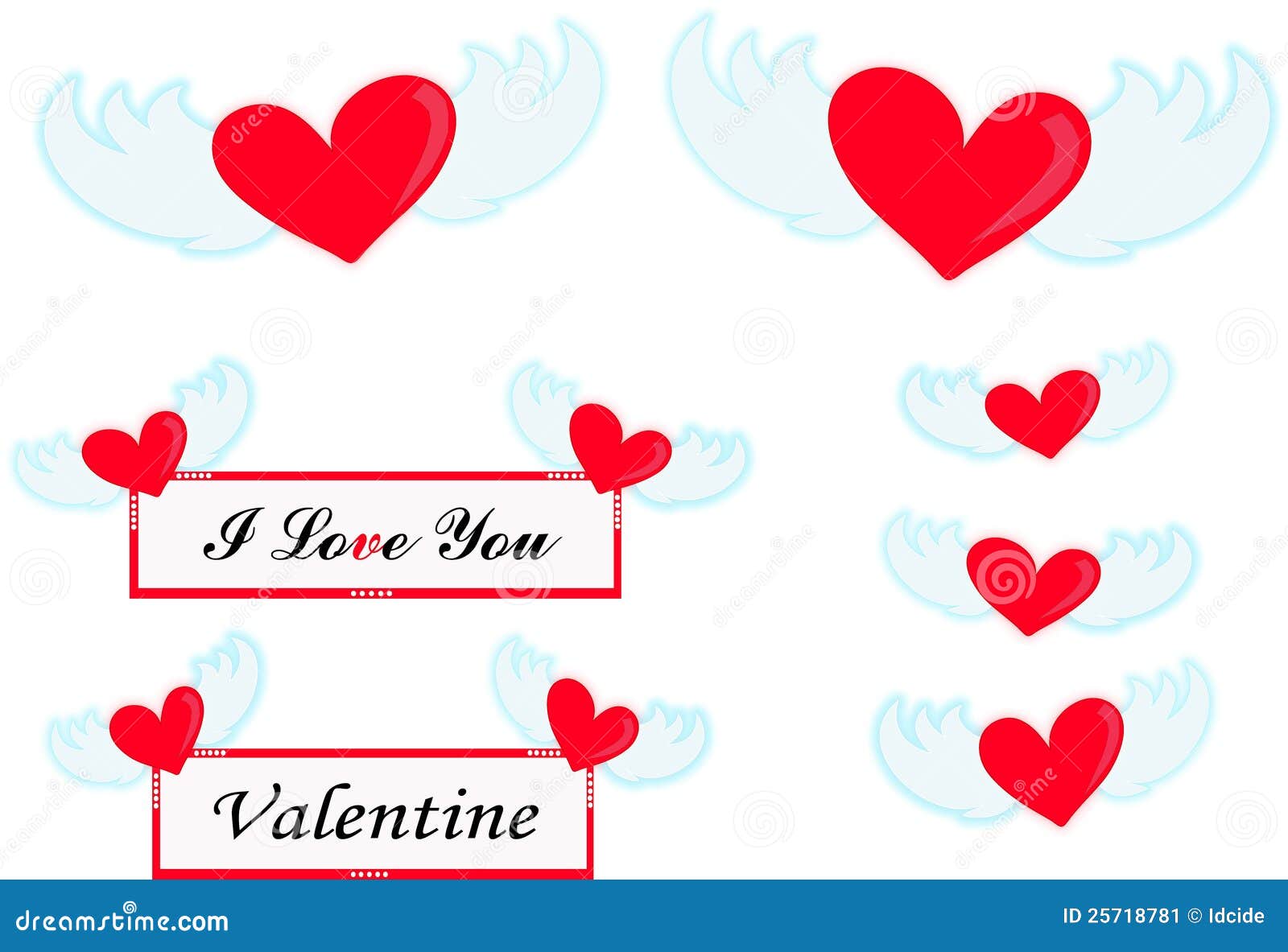 Flying Heart stock illustration. Illustration of love - 25718781