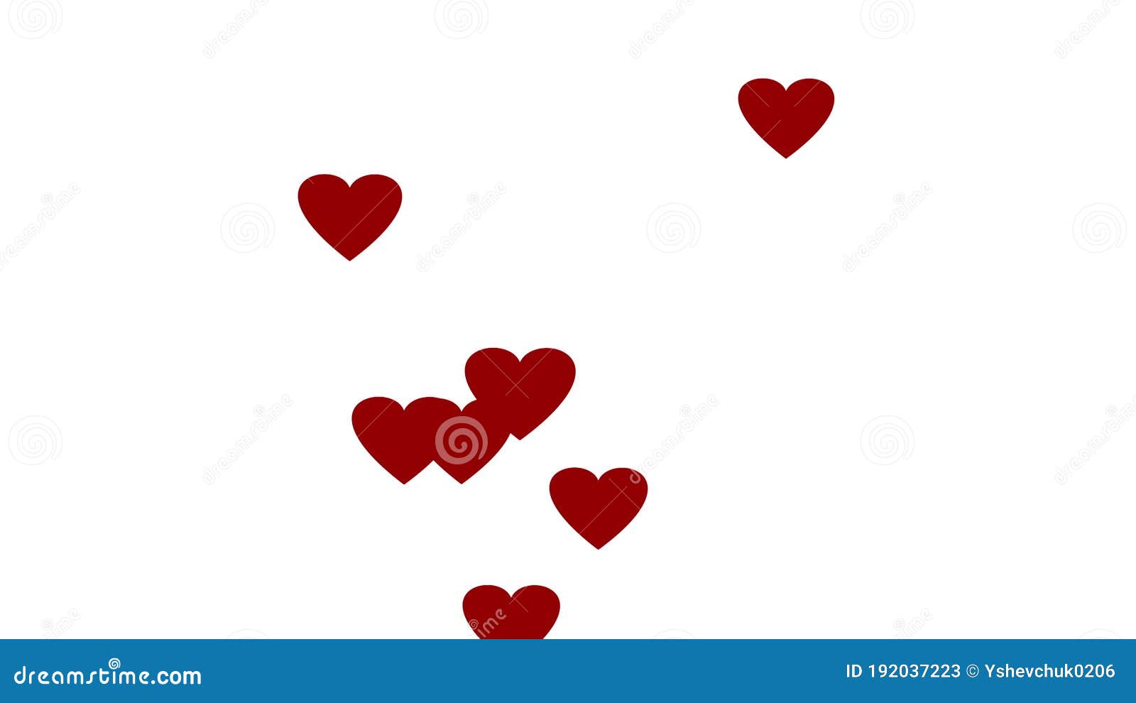 Flying Heart Animation. Hearts Particles Animation, Video on White ...