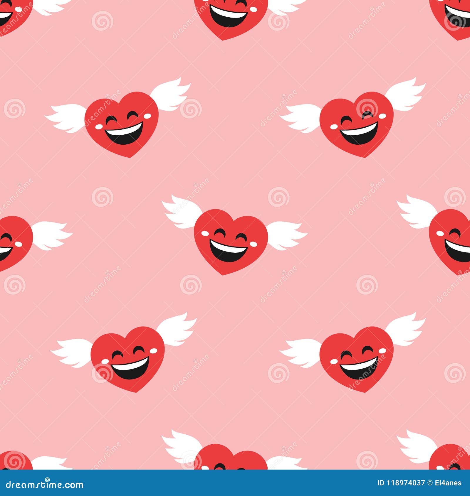 Flying Heart. Vector Illustration. Stock Vector - Illustration of heart ...