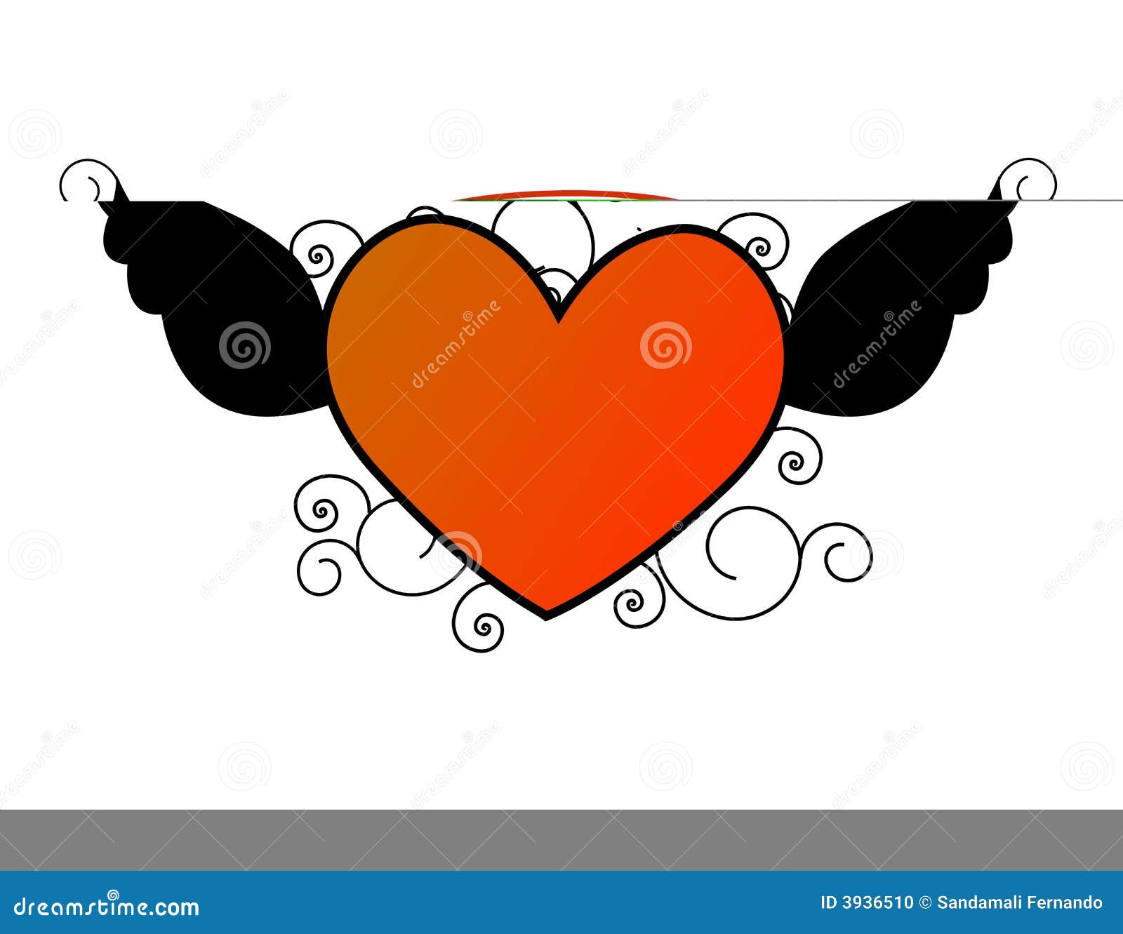 Flying Heart Royalty-Free Stock Photo | CartoonDealer.com #208797459